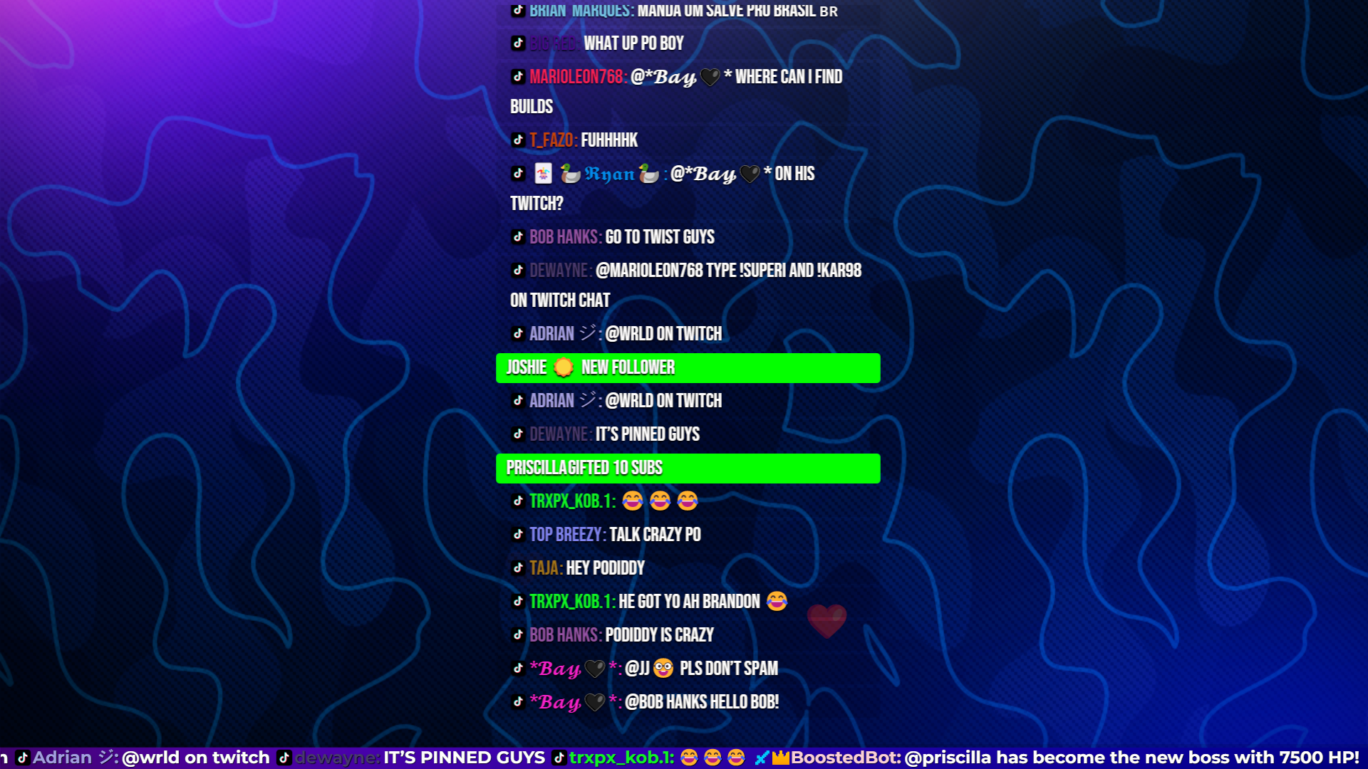 Youtube / Twitch / Kick / TikTok Chat Widget - Widgets made for streamers.