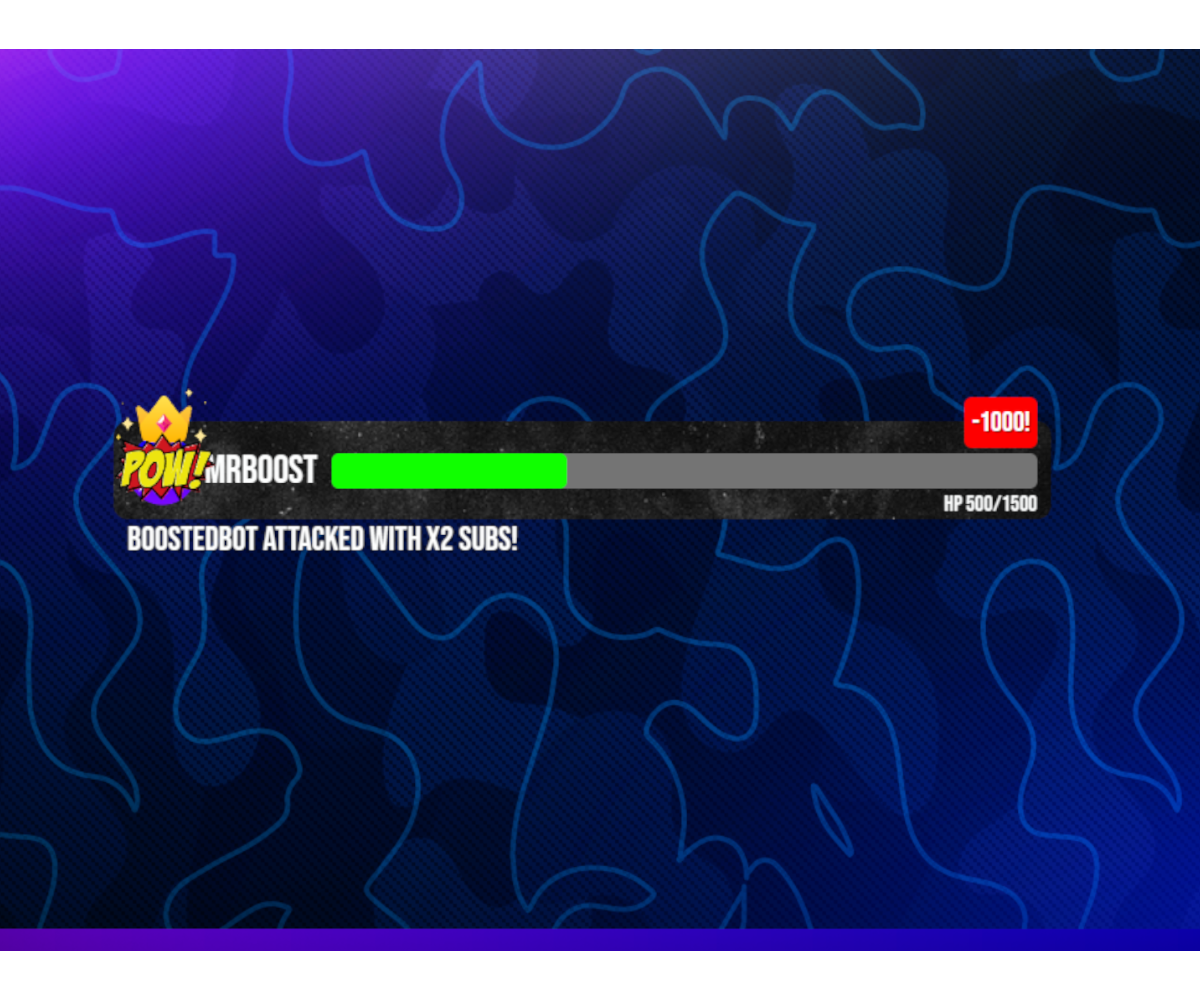 Boss Battle Widget - Widgets made for streamers.