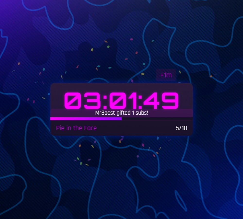 Minimal Subathon Widget - Widgets made for streamers.